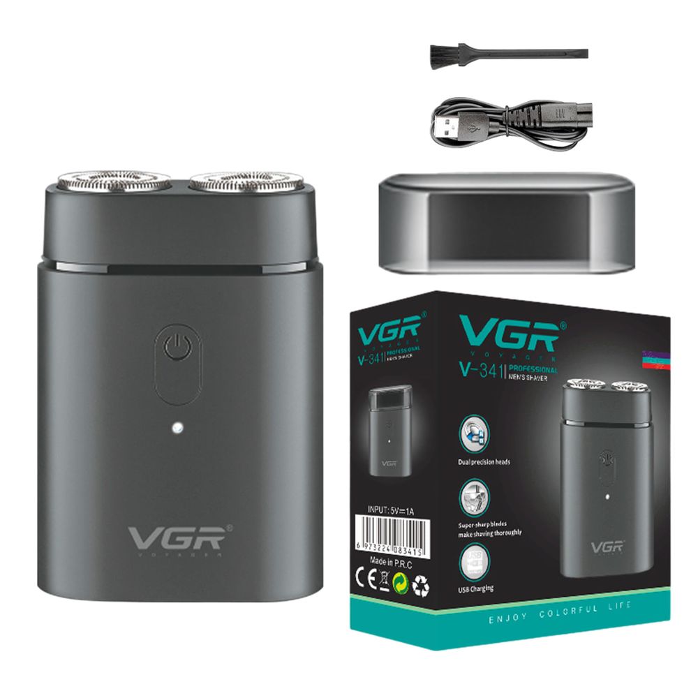 Afeitadora Eléctrica Portatil VGR V-341 Usb Tipo C Viajera