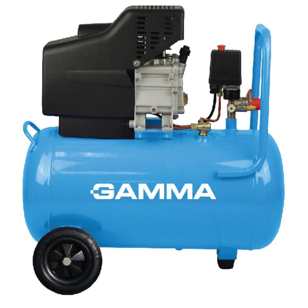 Compresor De Aire 25 Lt Gamma Herramienta Inflador Portatil