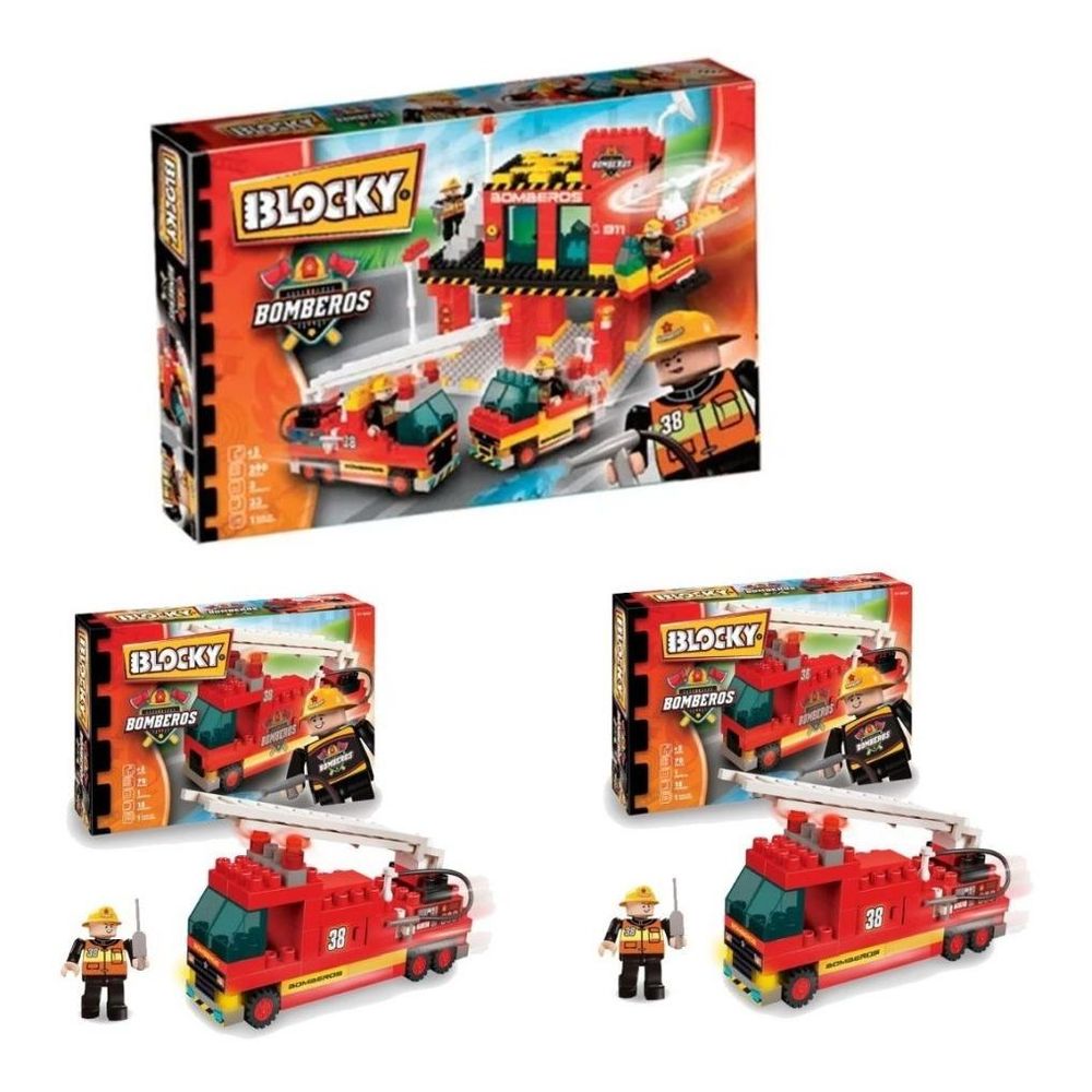 Blocky Bomberos Nº 3 460 Pzs Bloques