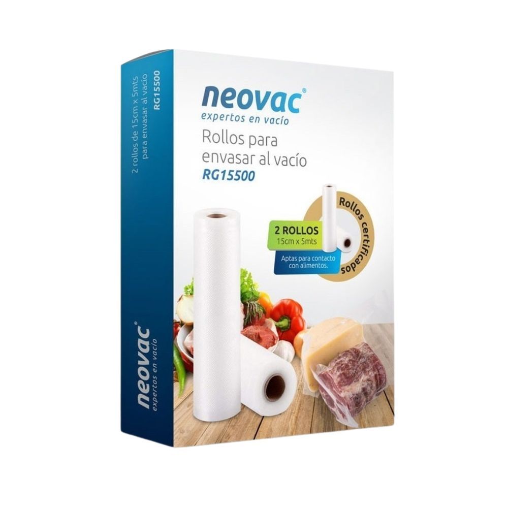 Rollo para Envasar Al Vacio Gofrada Neovac 15x500 Cm 2 Uni