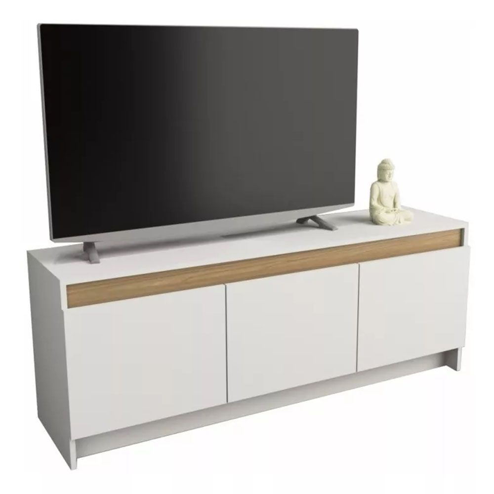 Mesa Rack Tv Led Springwall 3 Puertas 1,35m Color Everest Olmo 1151