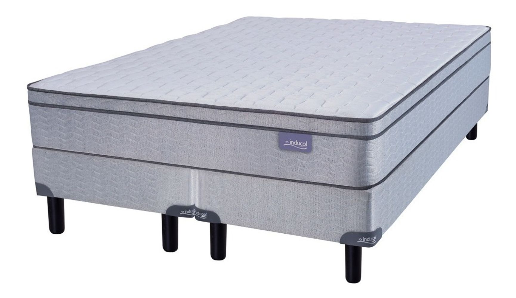 Sommier Inducol Pravia Queen Size 160x200 Sommier Cuerina Blanco NO USAR