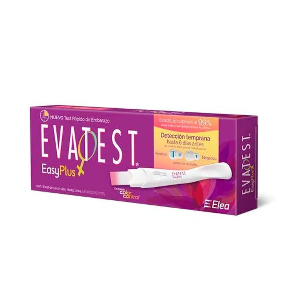 Evatest Easy Plus Test Rápido De Embarazo Solo 3 Minutos