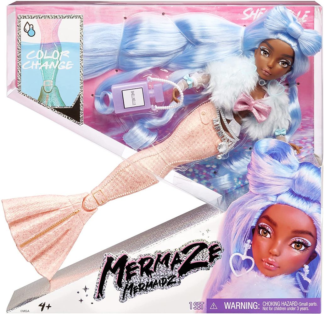 Muñeca Mermaze Mermaidz Color Change Shellnelle