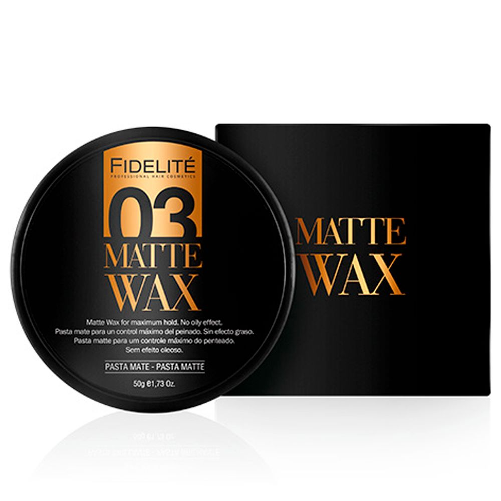 Fidelite Cera Modeladora Mate 03 Matte Wax Pelo Barberia 50g