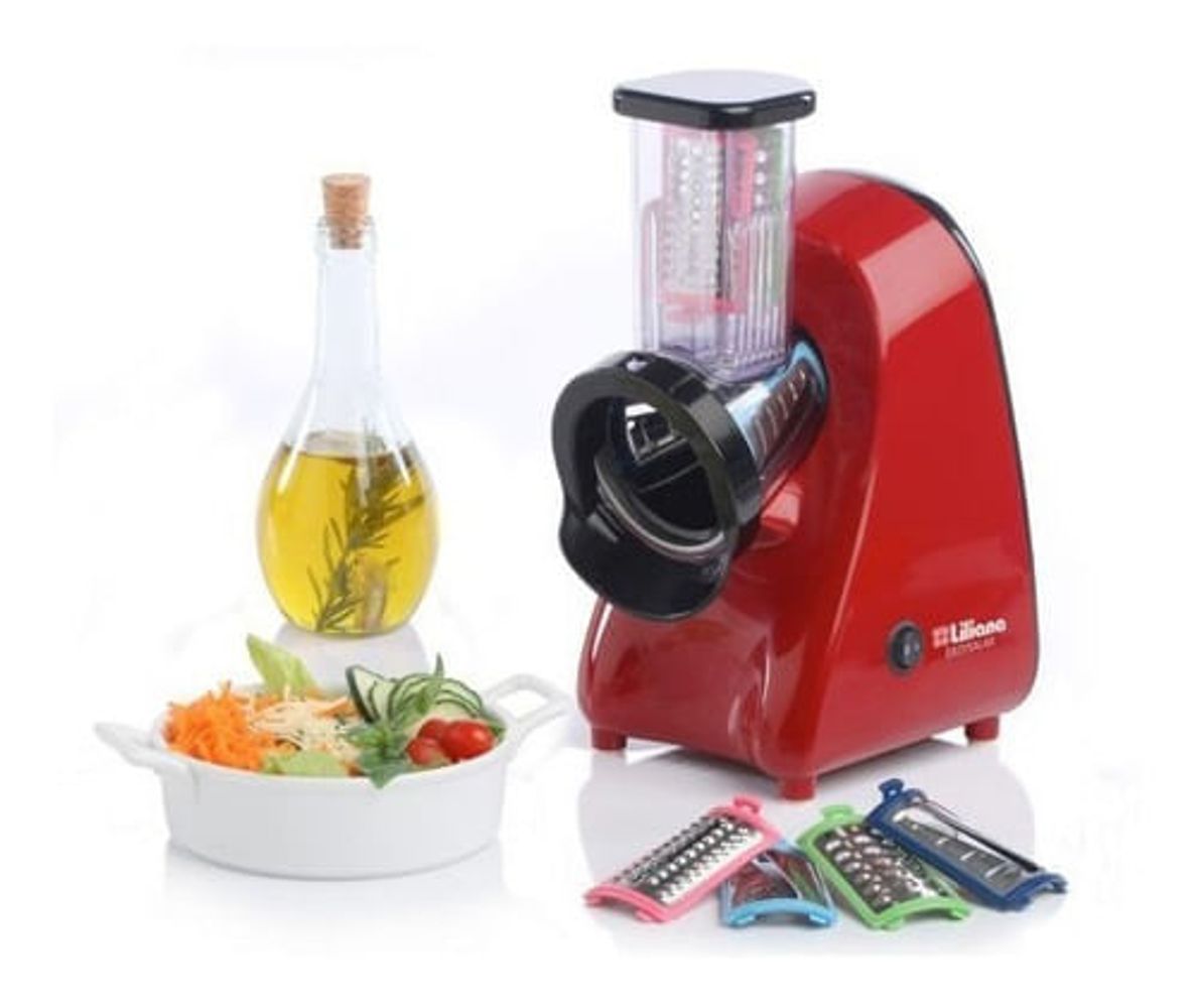 Rallador Liliana Easysalad Bordo 250w 4 Cuchillas