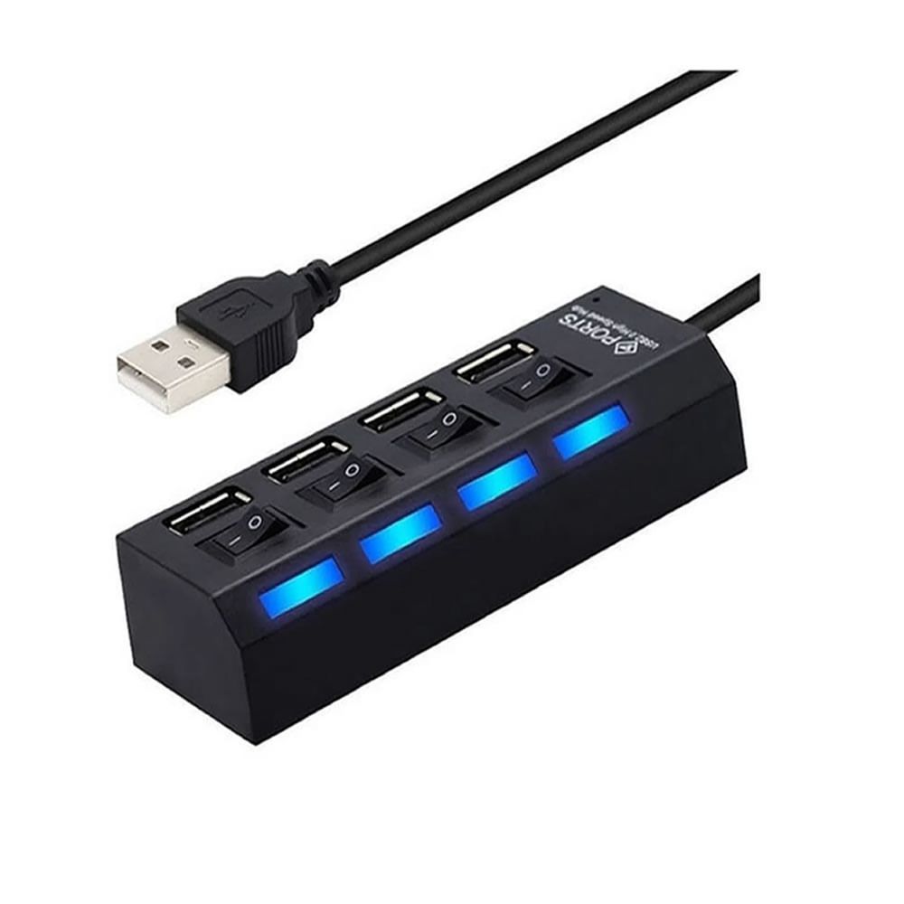 Hub Usb Multiplicador 4 Puertos Usb Para Pc Notebook Rapido