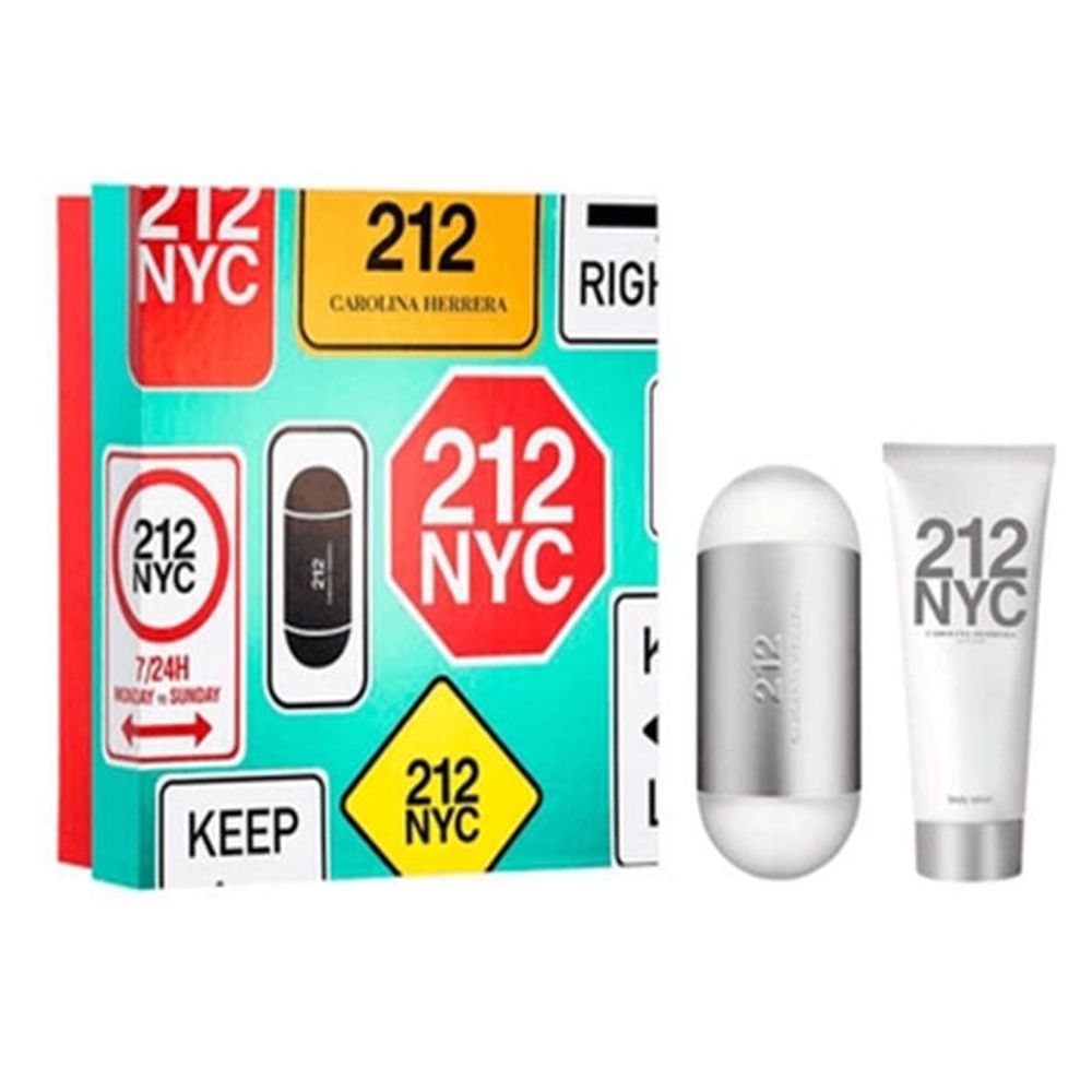 Perfume 212 Nyc 100ml + Body Lotion 100ml Set