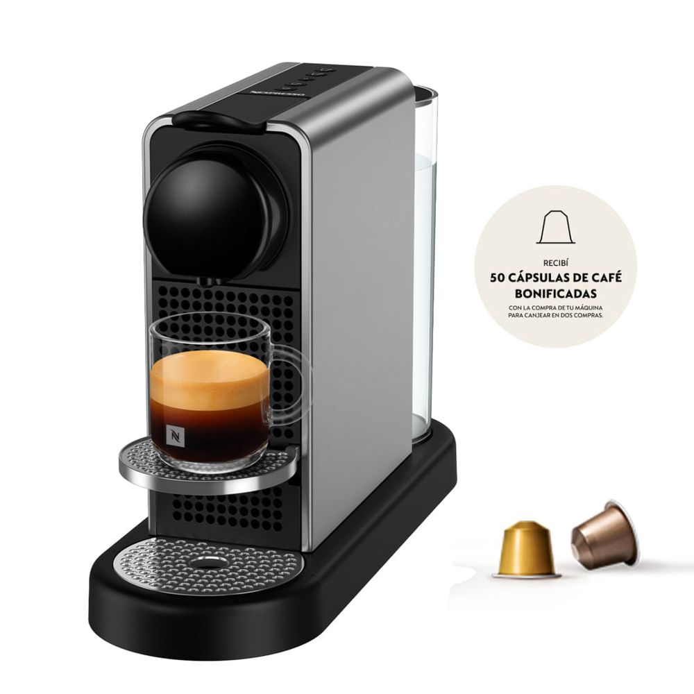 Cafetera Nespresso CitiZ Platinum C Titan C140-AR-TI-NE