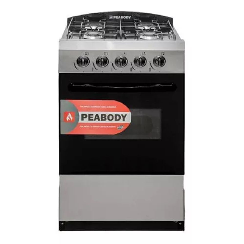 Cocina Multigas Sp84 Inox Peabody 53cm 4 Hornallas