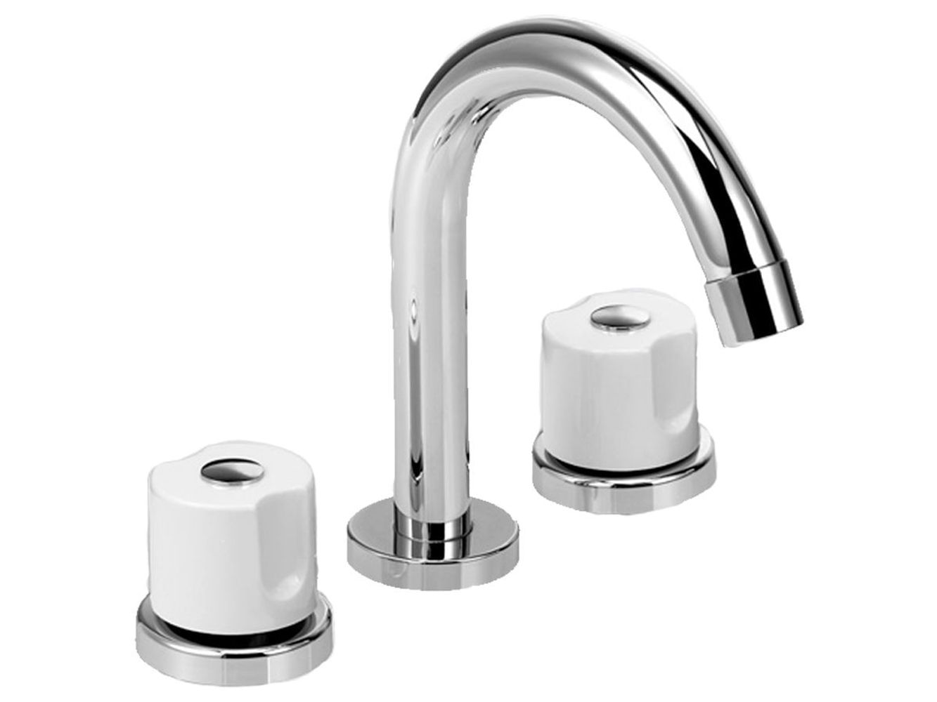 Grifería Lavatorio Malba 60-059 Blanco Compresión