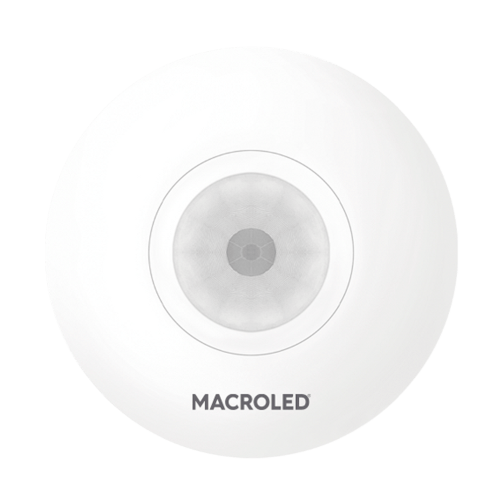 Sensor De Movimiento Techo 6m 360 Regulable Blanco Macroled