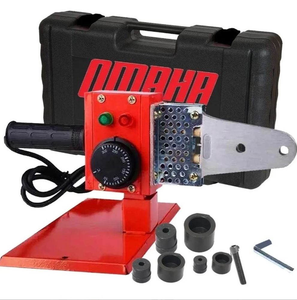 Termofusora 800w 3 Boquillas Fusión Caño Agua Gas Maletin TF-800 omaha