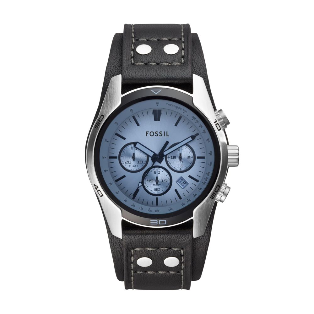 Fossil Mens Coachman Quartz Stainless Steel and