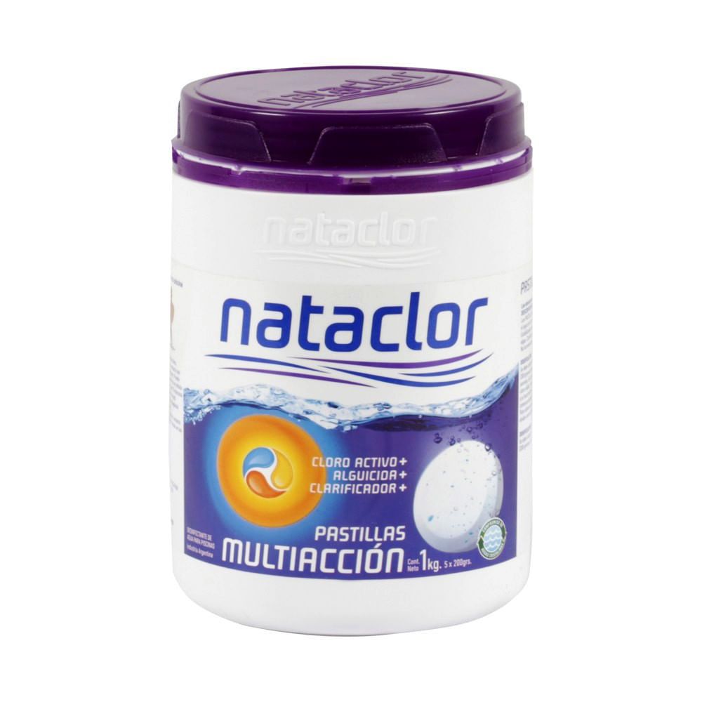 Cloro en Pastillas Multiacción 200Gr De 1Kg Nataclor
