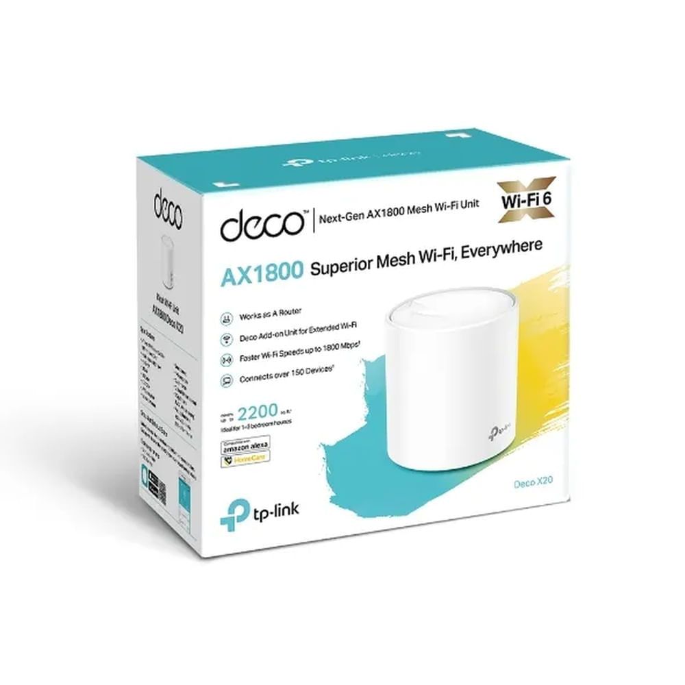 Access Point TP-LINK DECO X20 Mesh Wi-Fi 6 AX1800 1-pack