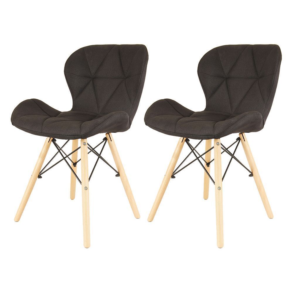 Silla Butterfly Negra x2