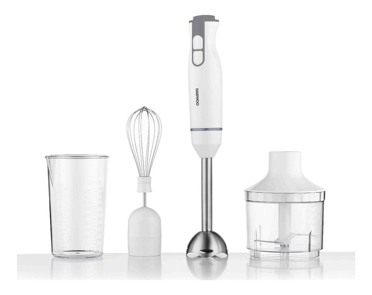 Mixer Mini Pimmer Daewoo DHB708S blanco 300W con Accesorios