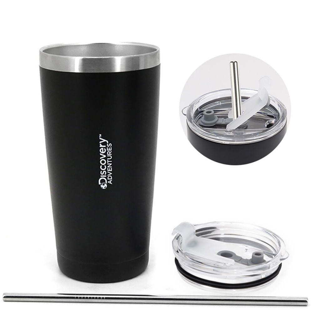 Vaso Termico Discovery c/ Sorbete Acero Inoxidable Viaje Hermetico Frio Calor