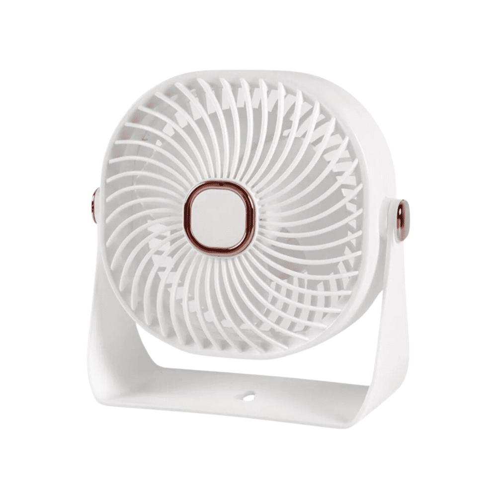 Mini Ventilador Portátil 3 Velocidades Recargable Blanco Dinax VENTI-ZB112