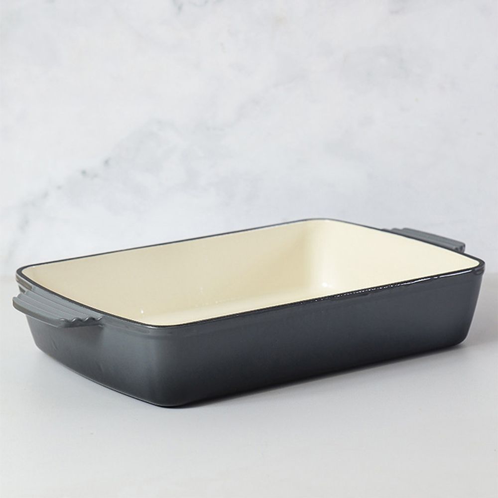 Fuente de Hierro Enlozado Feuer 34x24 cm Gris