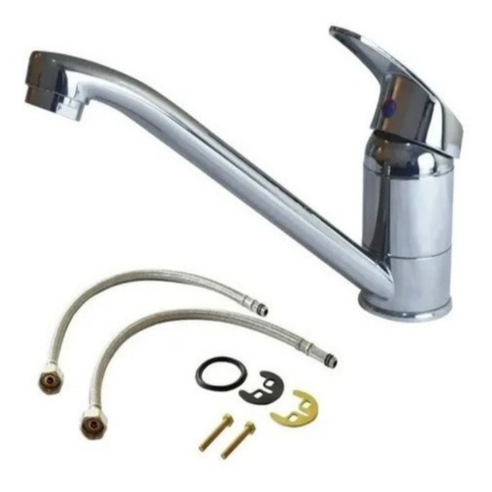 Canilla Griferia Monocomando Cocina Mesada Pico Largo