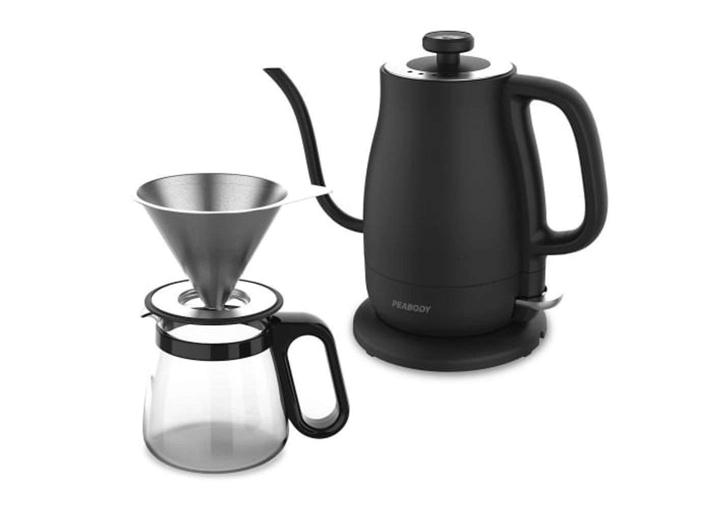 Jarra Eléctrica Peabody Barista con Jarra y filtro para café