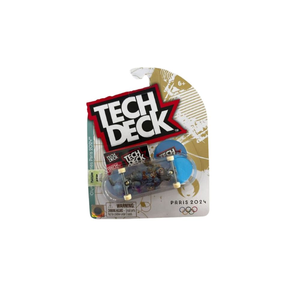 Patineta de Dedos Tech Deck Edicion Juegos Olímpicos Paris 2024 Azul