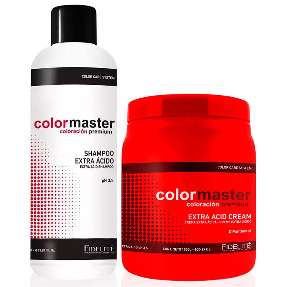 Fidelite Colormaster Shampoo + Mascara Extra Acido 1000