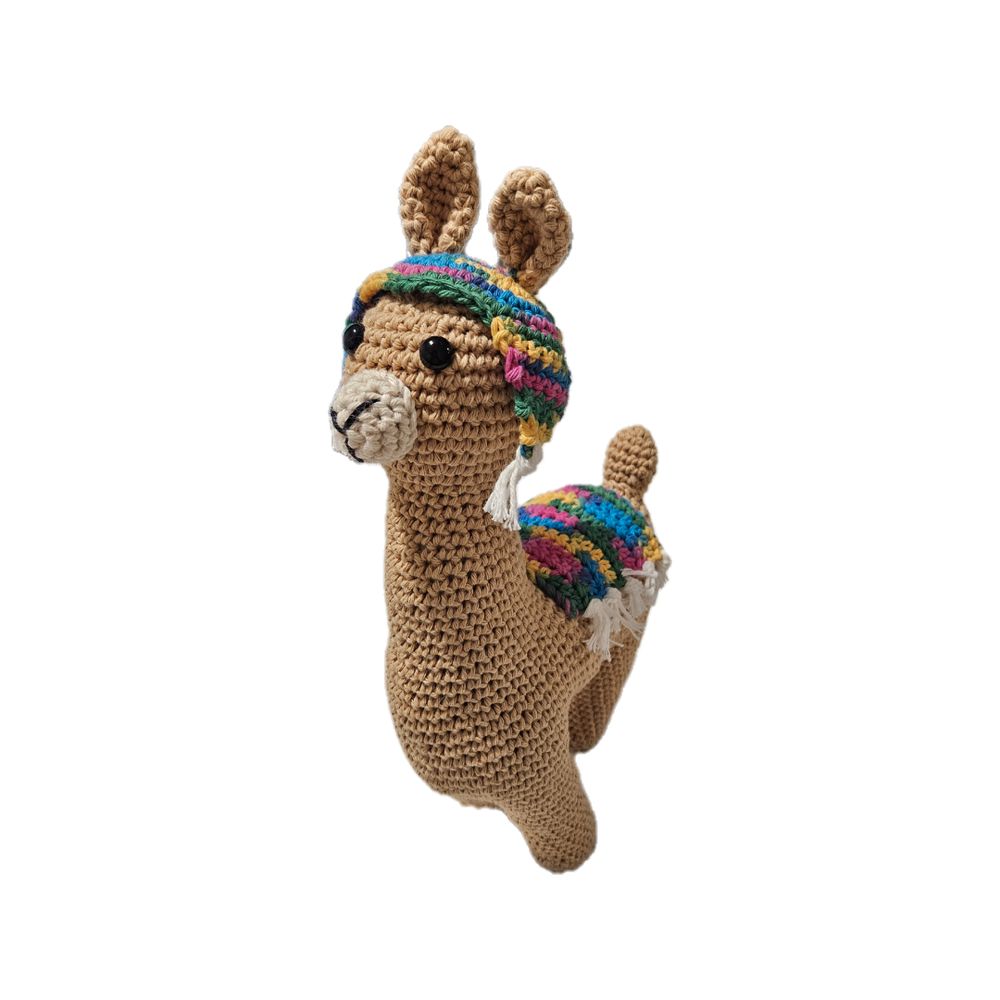 Llama Amigurumi Tejido Juguete Bebes Crochet Montessori Hilo grande Guanaco