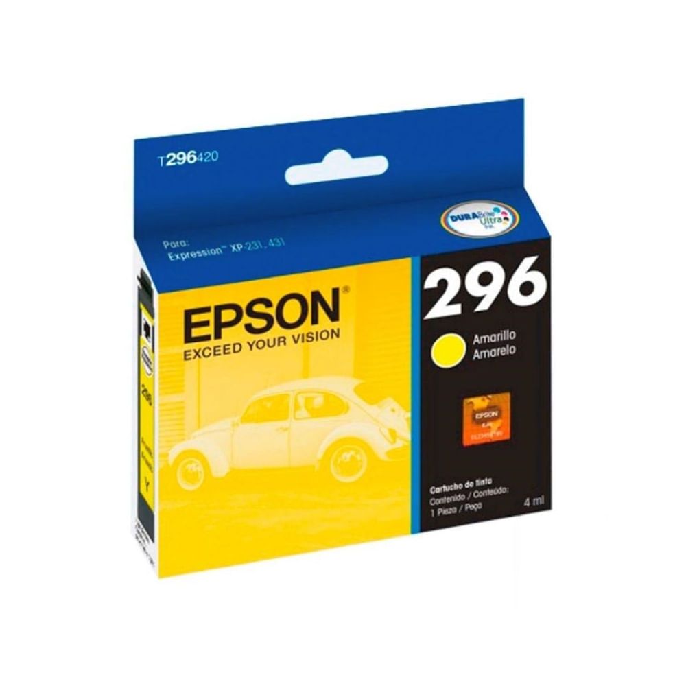 Cartucho Epson T296 Amarillo