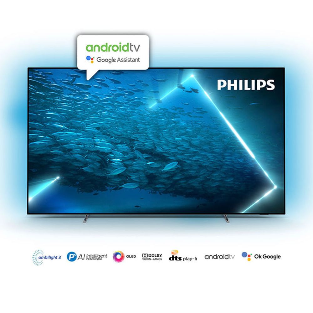 Android TV PHILIPS OLED 4K de 65" borderless con Ambilight