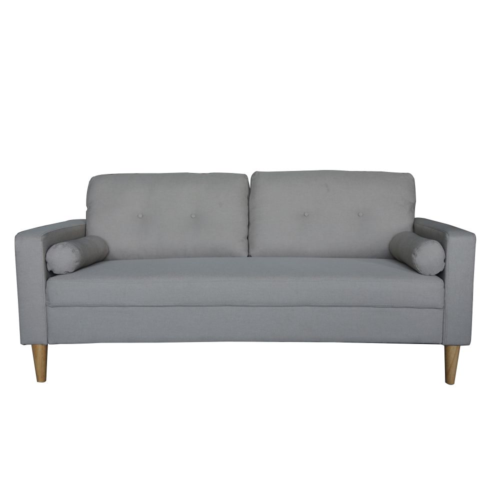 Sofa Sillon Moderno 3 Cuerpos Gris Claro Ibra