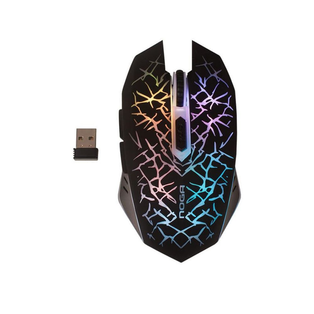 Mouse Gamer Noga Inalambrico Stormer LED