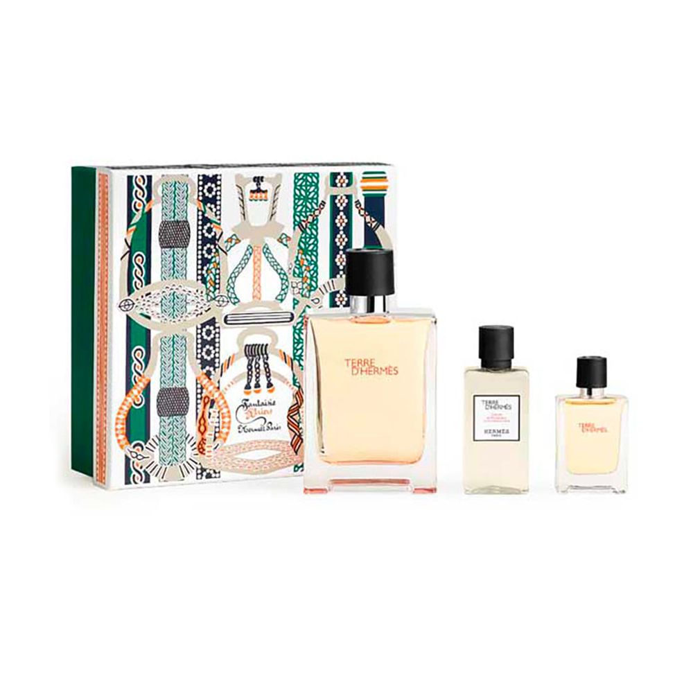 Kit Perfume de Hombre Hermès Terre Eau de Toilette 100 ml + After-Shave ...