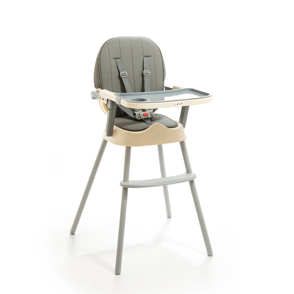 Silla de comer 3 en 1 Love Gris 665