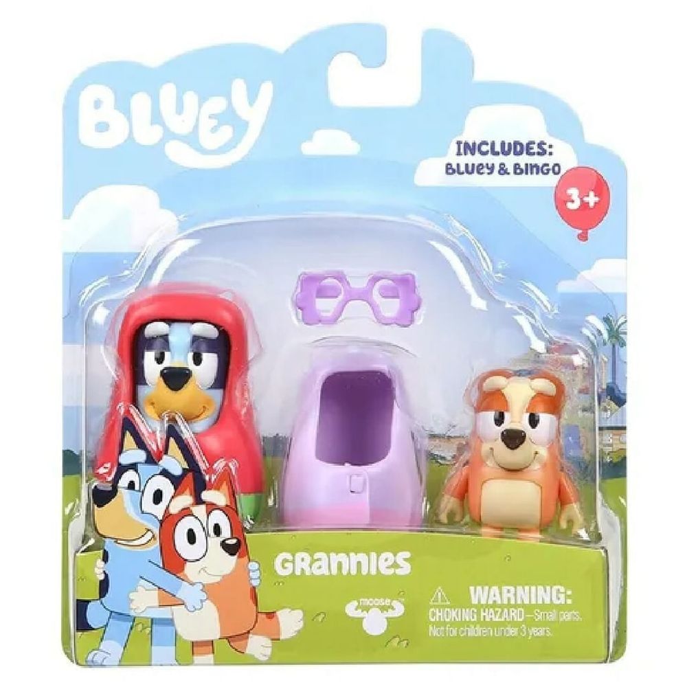 Set De Muñecos Bluey Con Accesorios Grannies