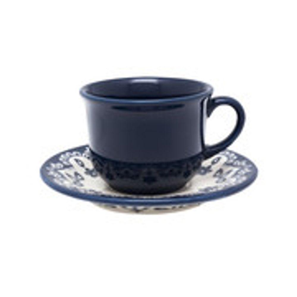 TAZA DE TÉ C/ PLATO 200 CC ENERGY DEC. AMBAS CARAS - OX