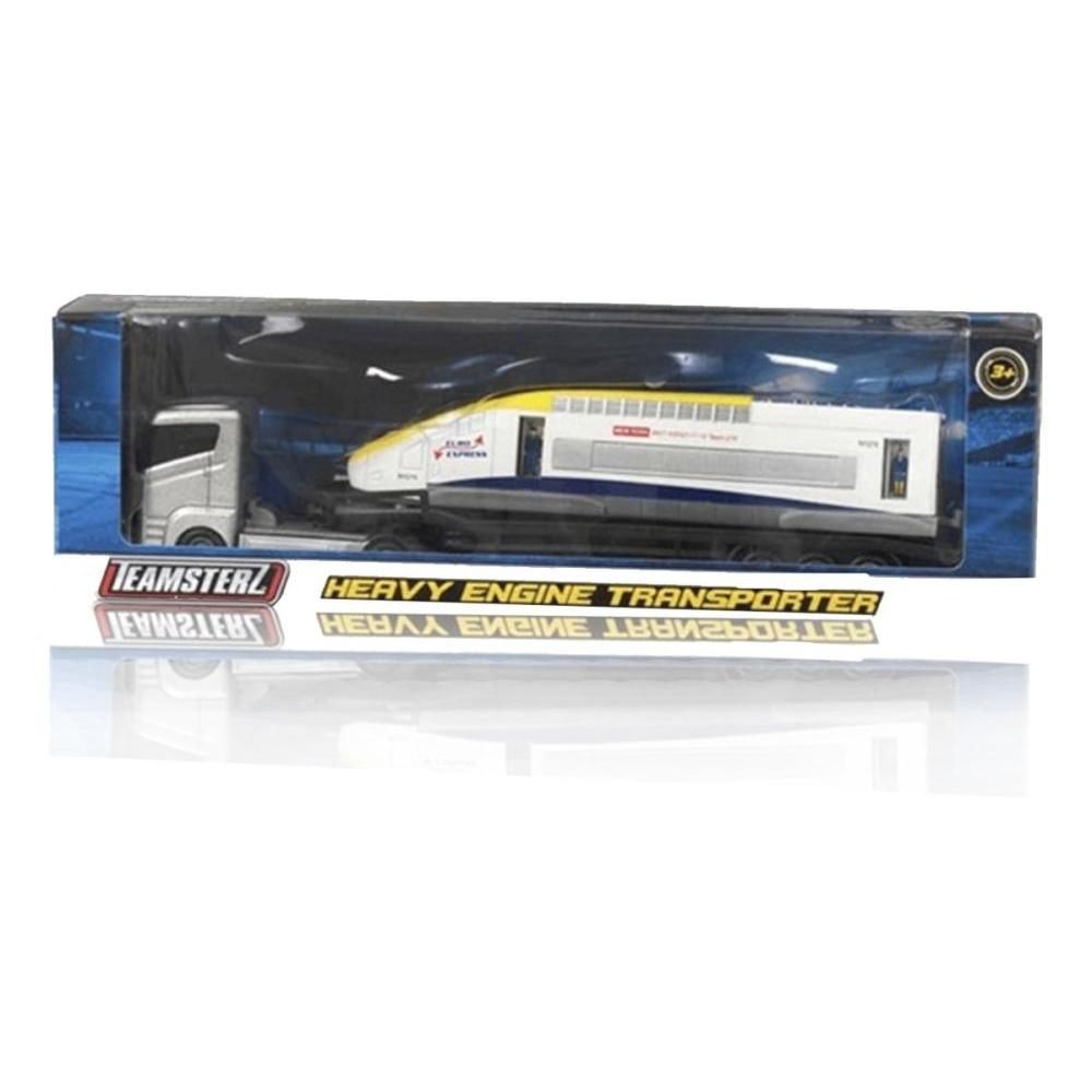 Auto Teamsterz Heavy Engine Transporter Color Amarillo