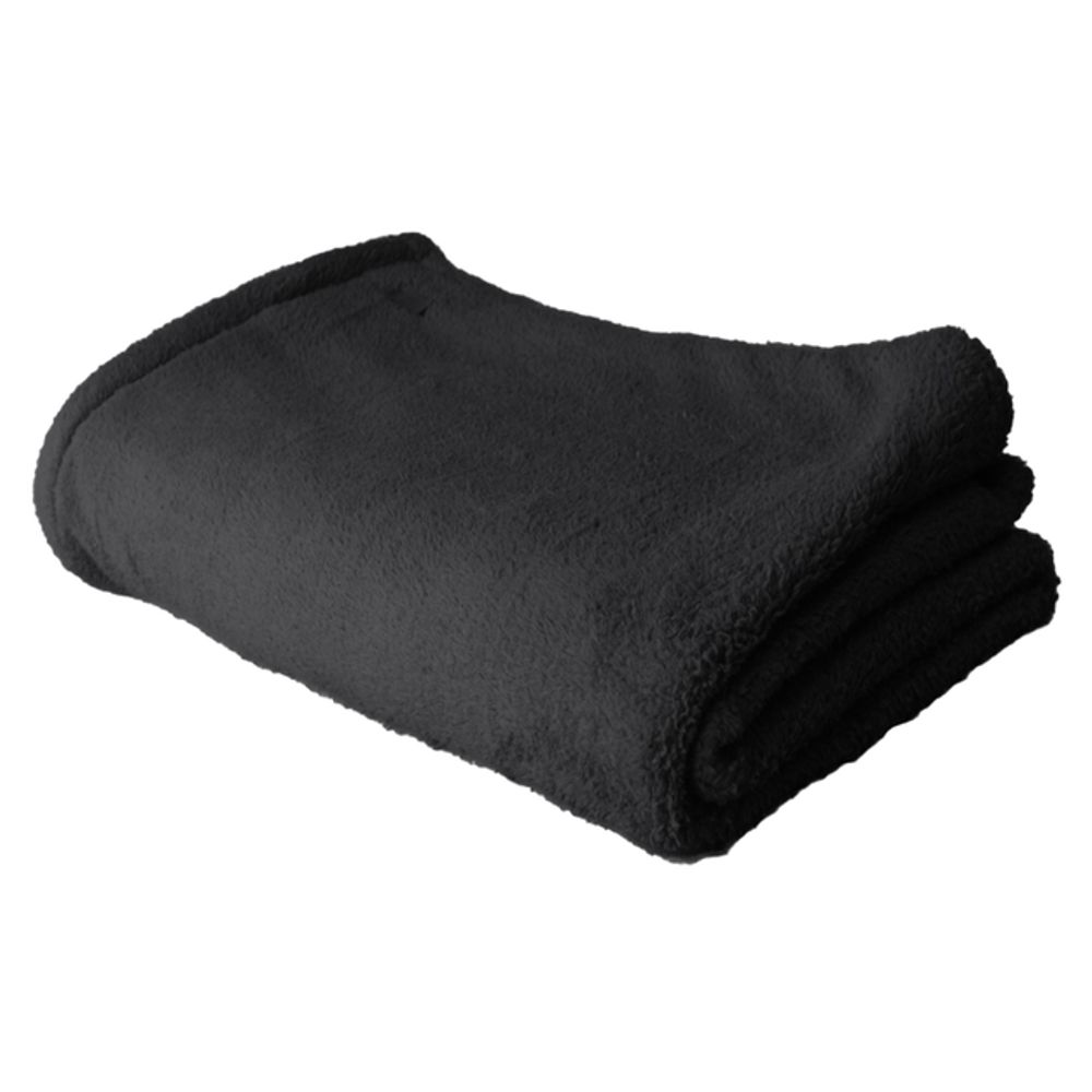 Manta Polar Soft Cubre cama 240x150cm Negro