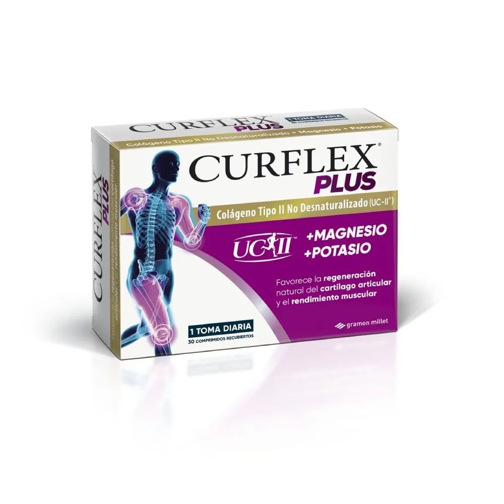 Curflex Plus Colágeno Desnaturalizado Magnesio Potasio 30com