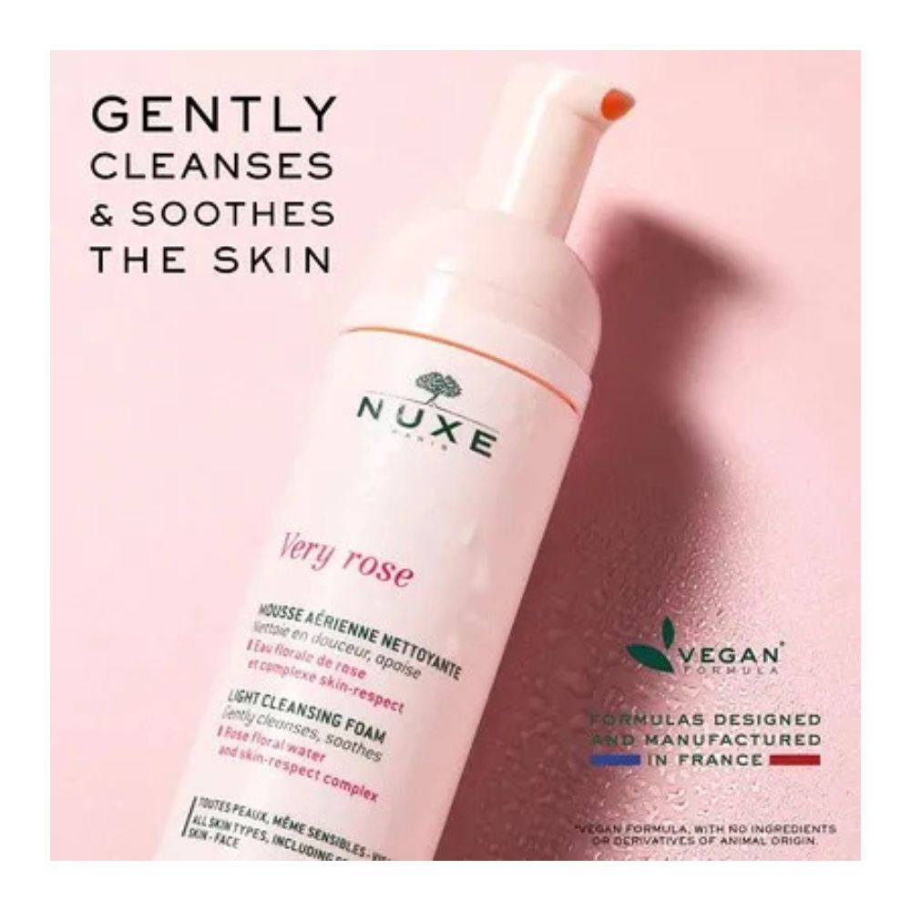 Espuma Suave Limpiadora Facial Very Rose 150ml Nuxe