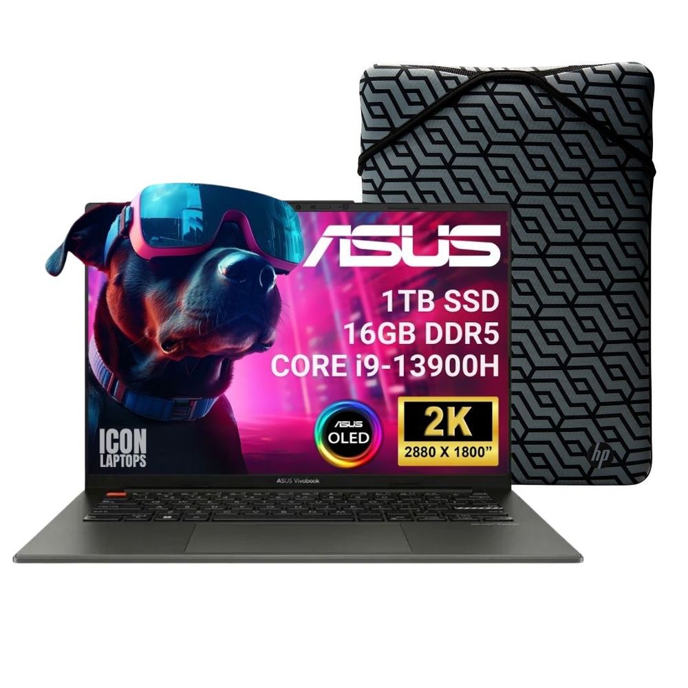 Notebook Asus GAMER Core I9 13900h 16gb Ram 1TB SSD OLED 2K Black Win11