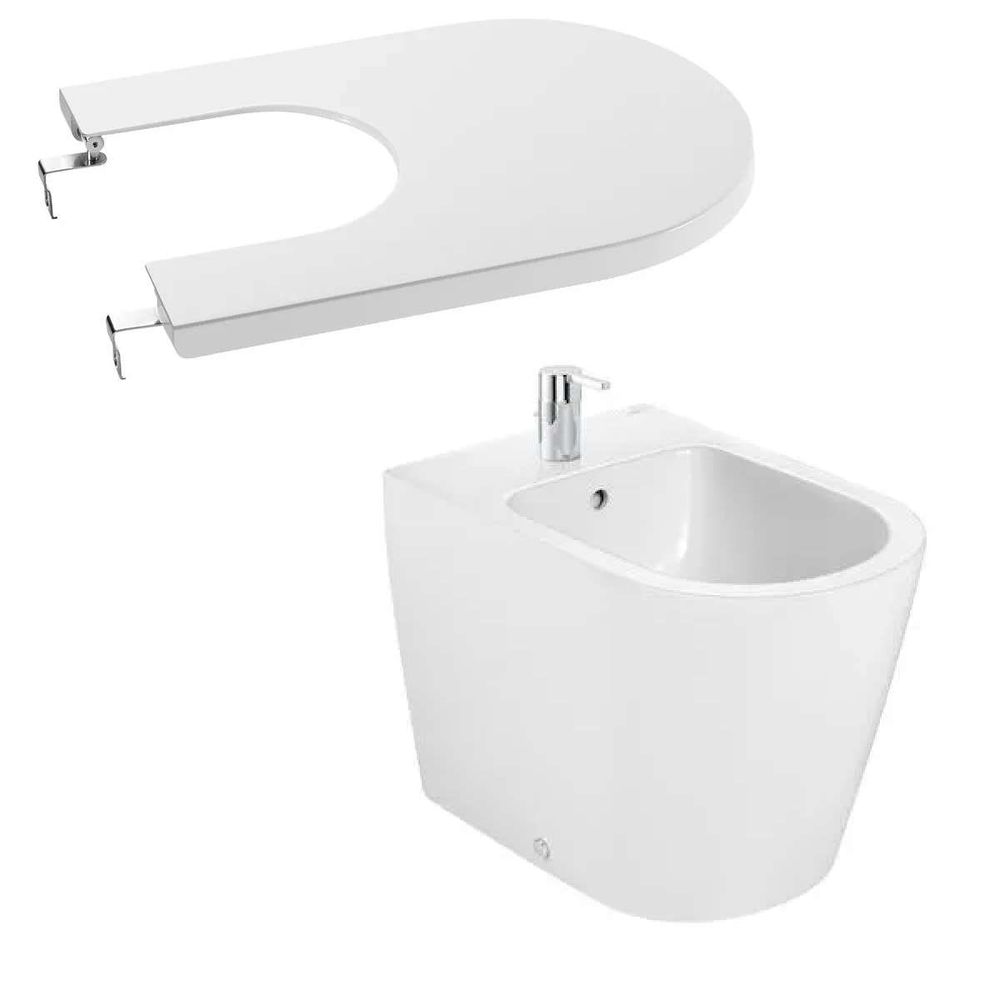 Combo bidet inspira roca monocomando con tapa P