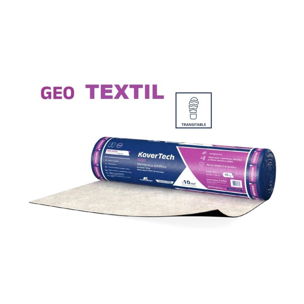 Membrana Transitable Kartonsec Geotextil 45kg Antigranizo