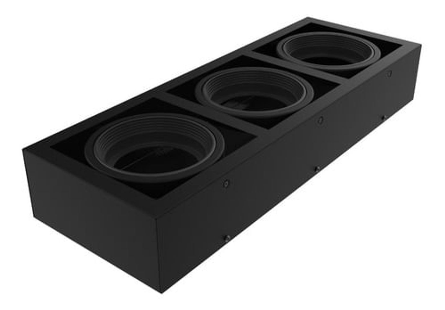 Lampara Plafón De Techo Box 3 Luces Led Ar111 Cardánico