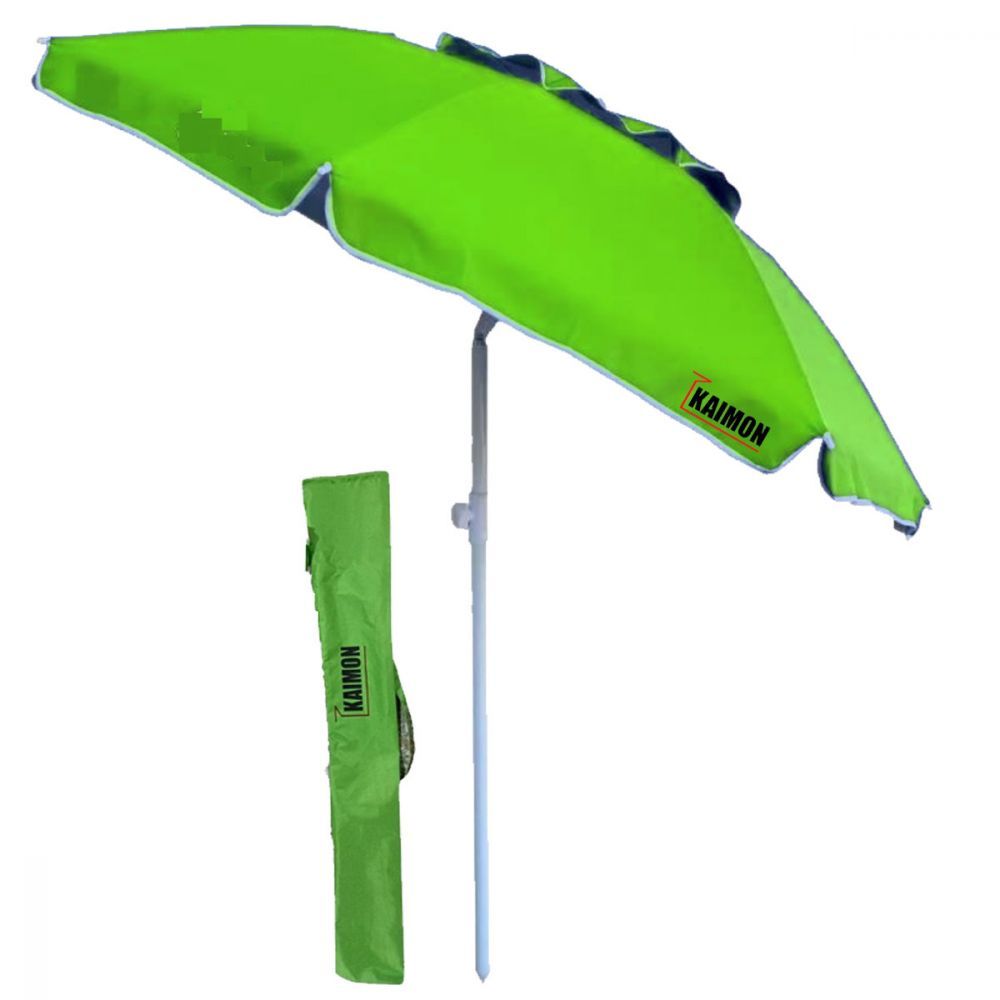 Kaimon Sombrilla 1,80 Mts Con Deflector De Viento Verde