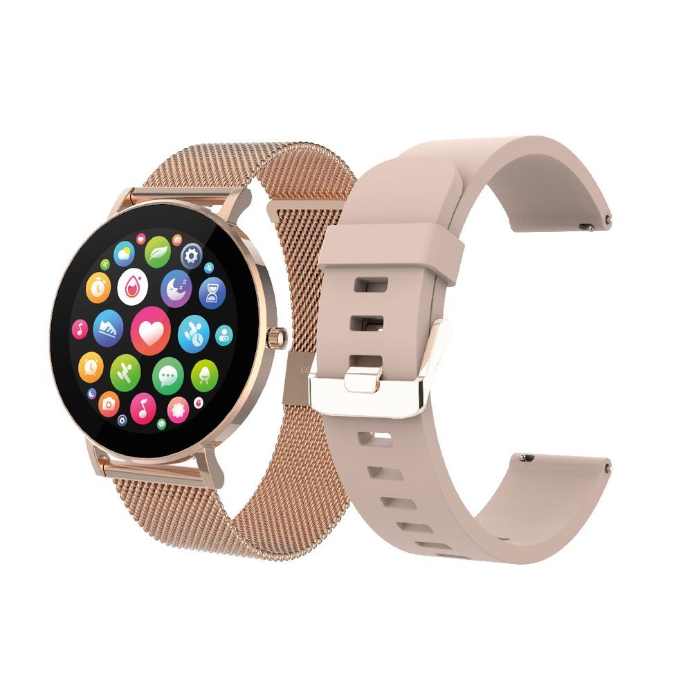 Smartwatch X-view Quantum Q6 + Malla de Regalo Ip68 Metal Rosa