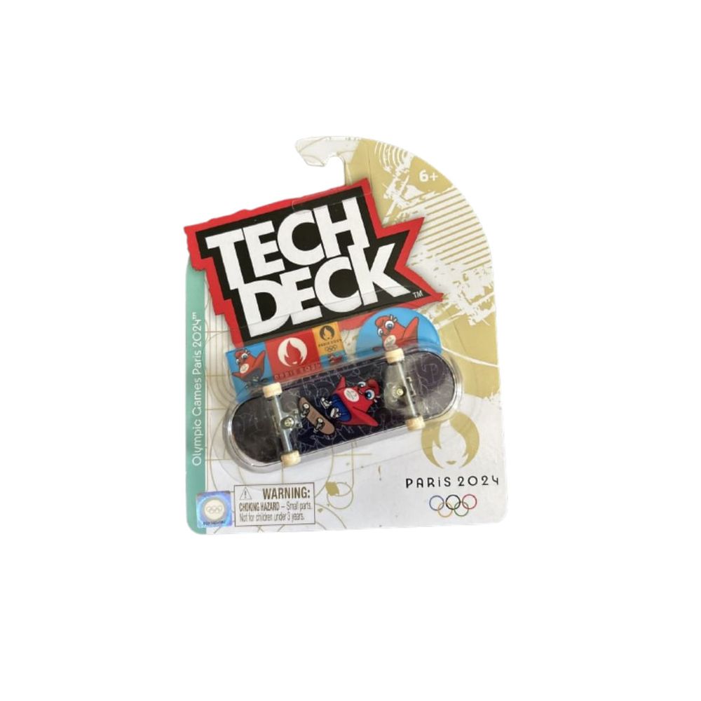 Patineta de Dedos Tech Deck Edicion Juegos Olímpicos Paris 2024 Mascota
