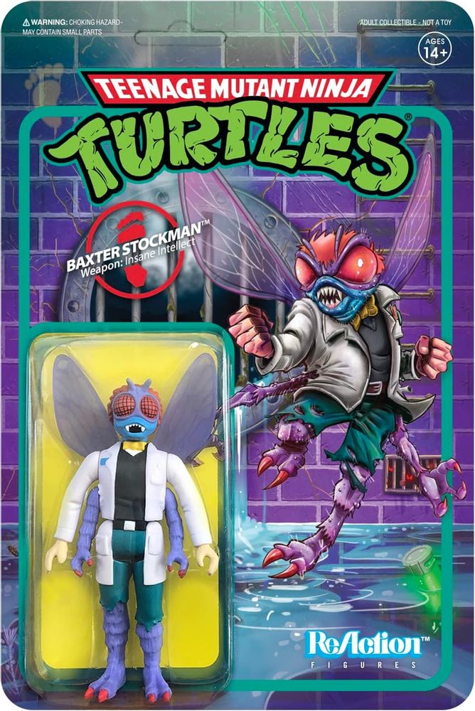 Super 7 Figura Reaction Teenage Mutant Ninja Turtles Wave 2 Baxter 10 cm
